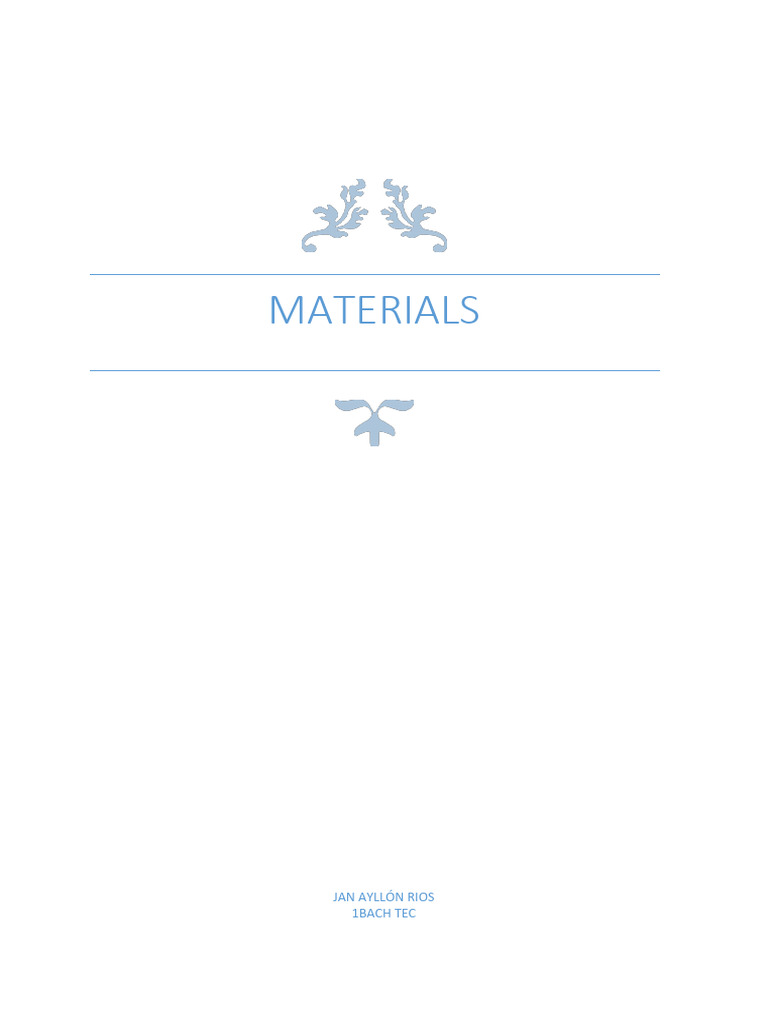Materials | PDF