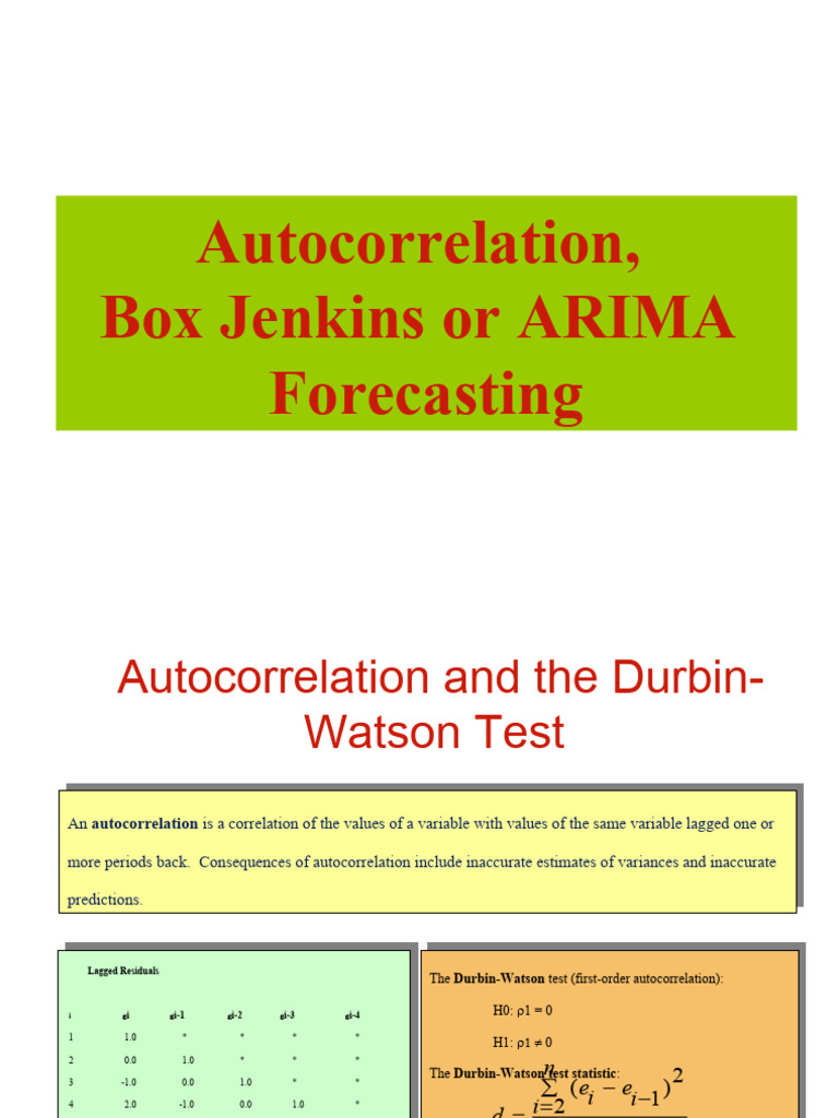 Autocorrelation | PDF | Autocorrelation | Statistical Theory