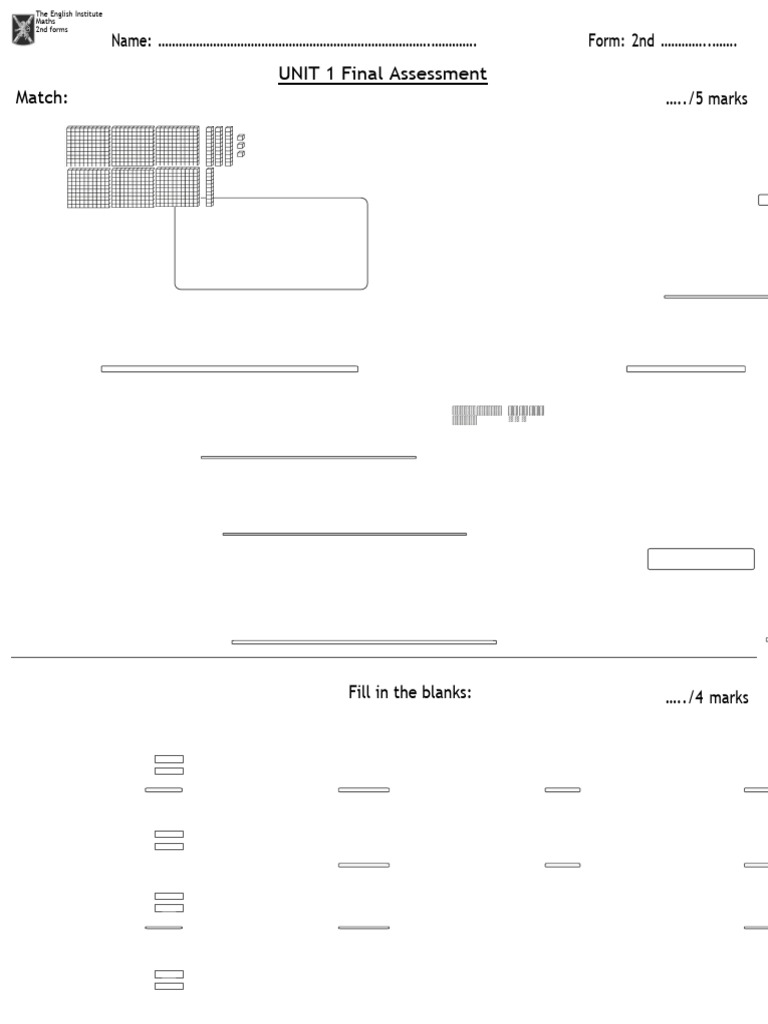 2nd Unit 1 Final Assessment | PDF