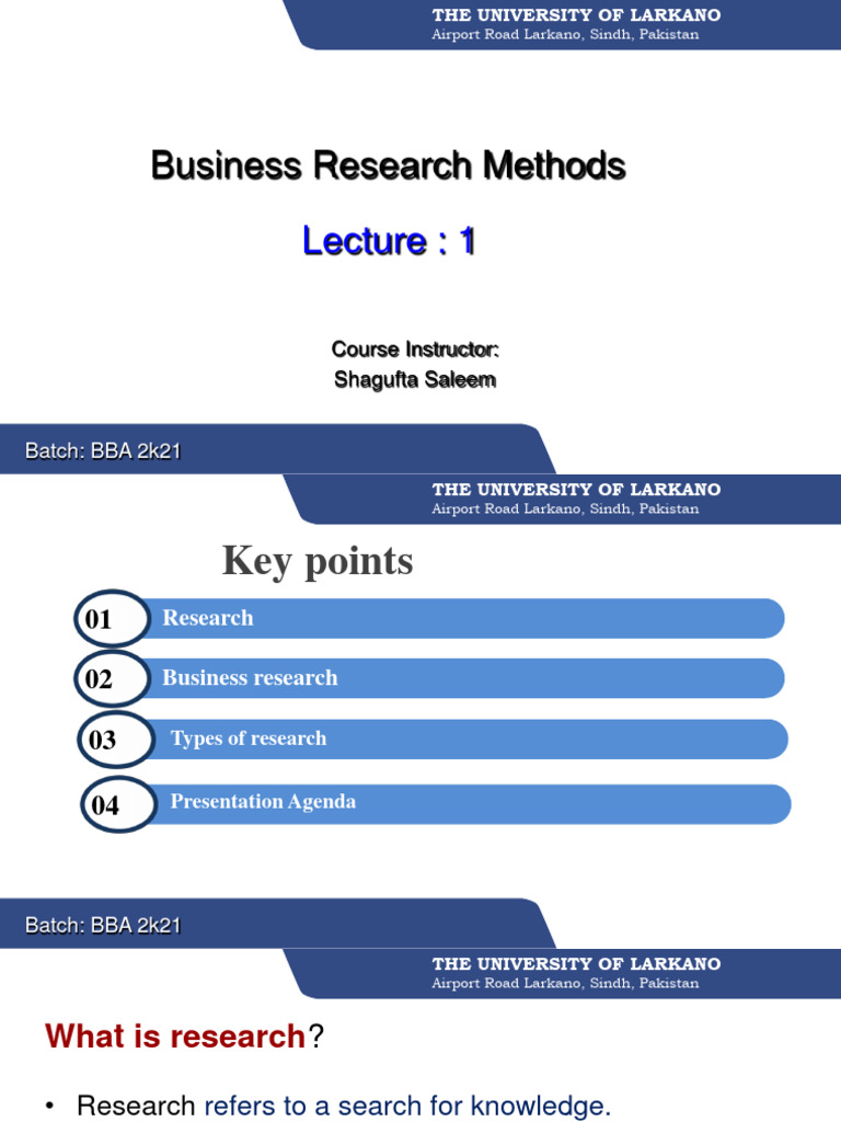 BRM Lecture 1 | PDF | Methodology | Hypothesis