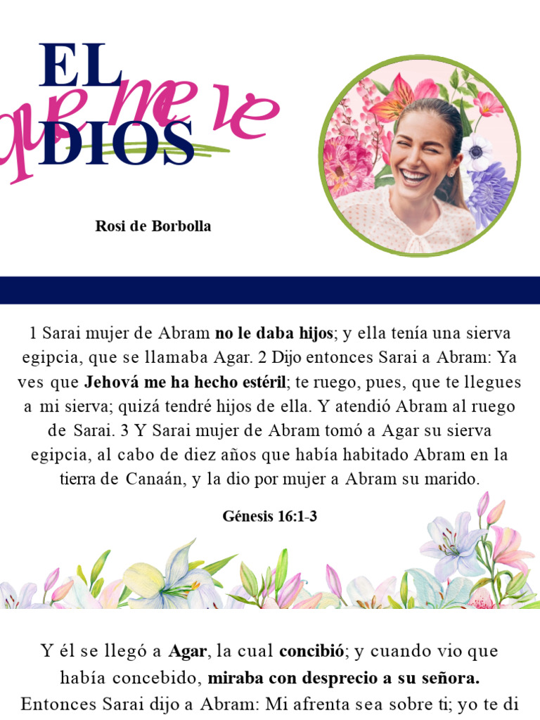 El Dios que me ve en la Biblia | PDF | Abrahán | Libros del Antiguo ...