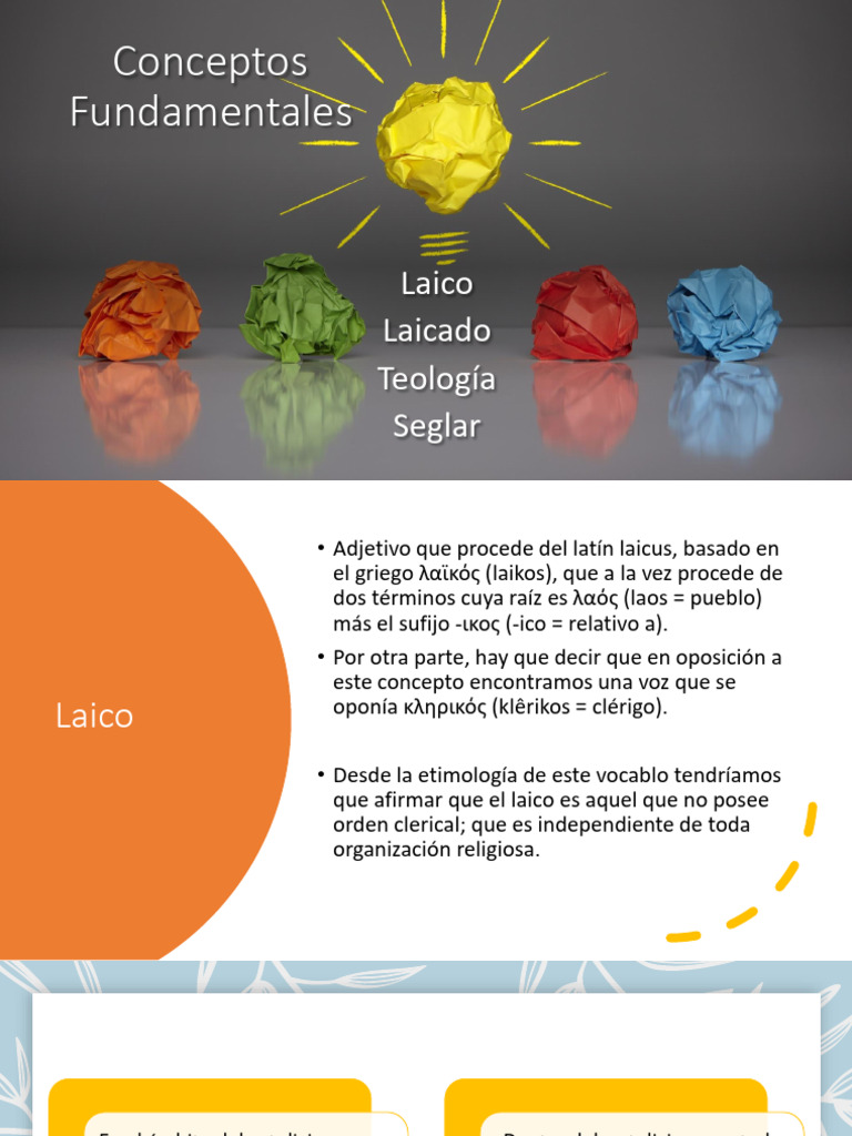 003 Conceptos Fundamentales Teología Laical | PDF | Laicado | Iglesia ...