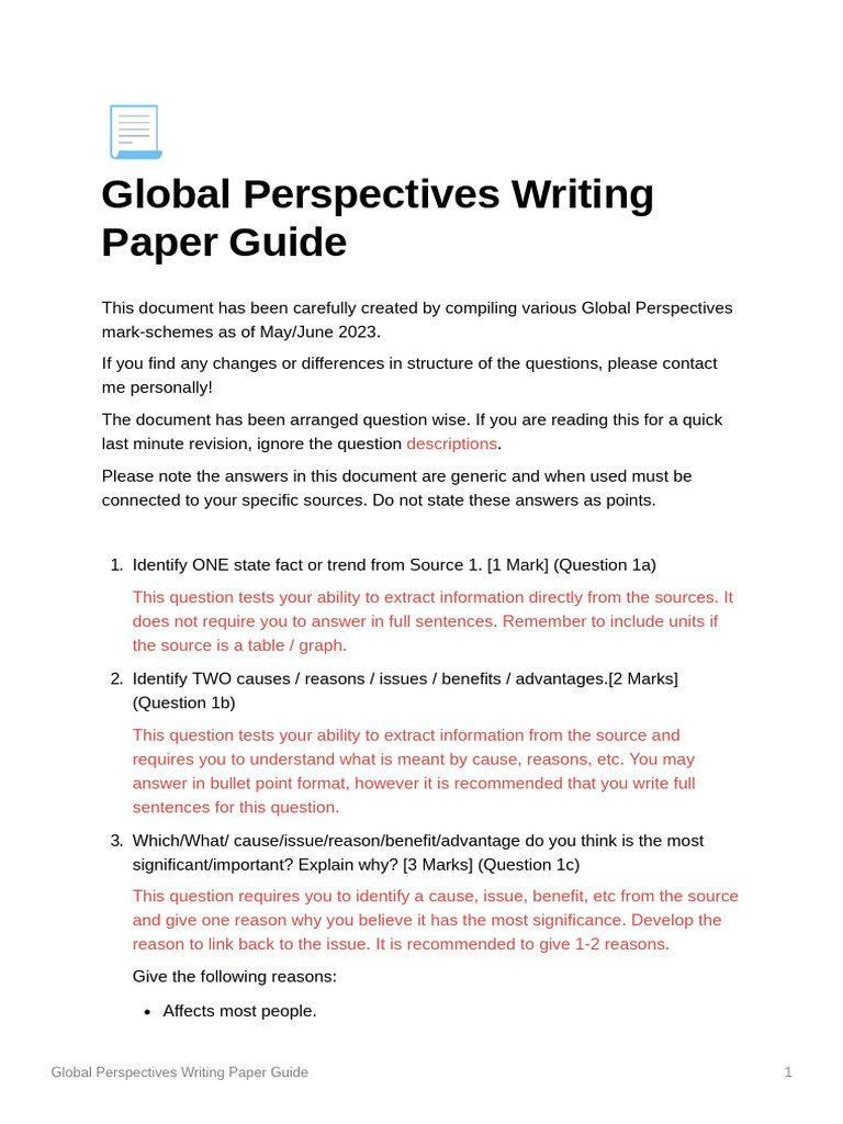 GP Writing Component Guide | PDF | Argument | Evidence