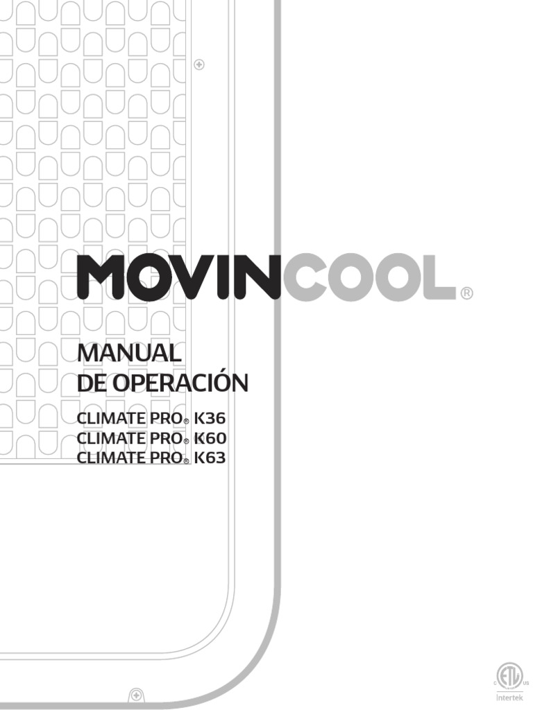 MovinCool Operation Manual CPK36!60!63 - 0120 To Present - 484007 ...