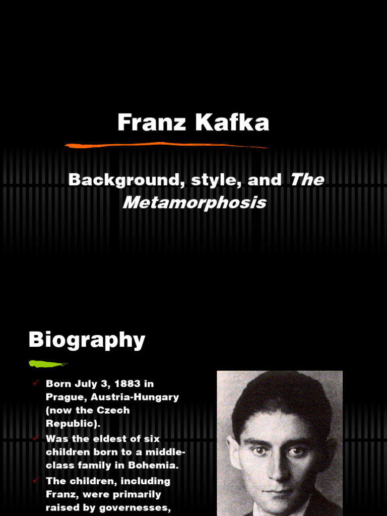 Metamorphosis Presentation | PDF | Existentialism | Modernism