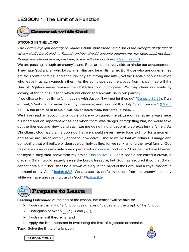 Basic Calculus | PDF | Limit (Mathematics) | Calculus