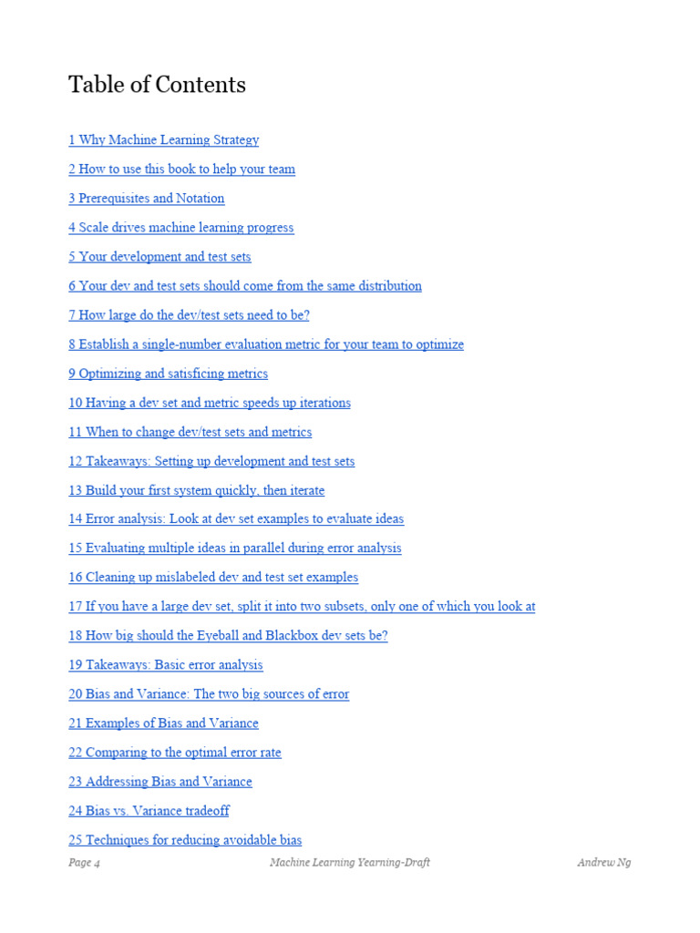 Machine Learning Strategy Guide | PDF | Machine Learning | Statistical ...