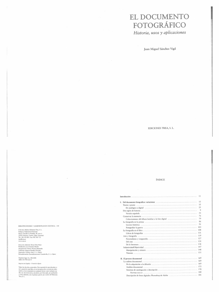 006 - SANCHEZ - Juan Miguel - El Documento Fotográfico | PDF