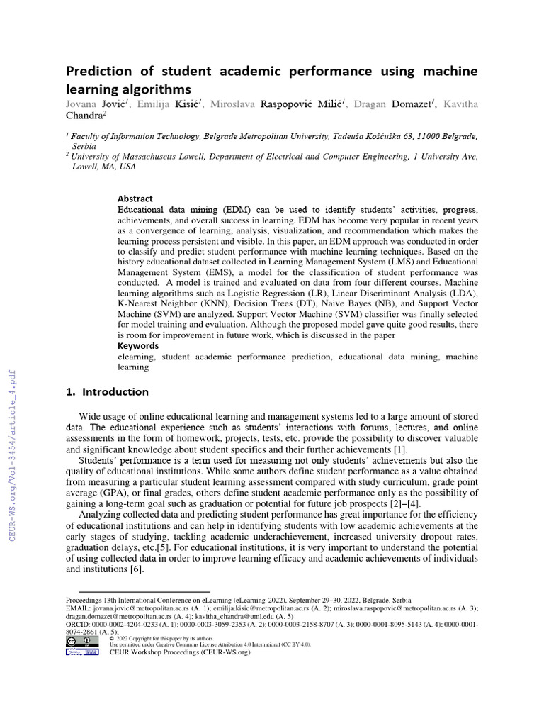 article_4 | PDF | Machine Learning | Support Vector Machine