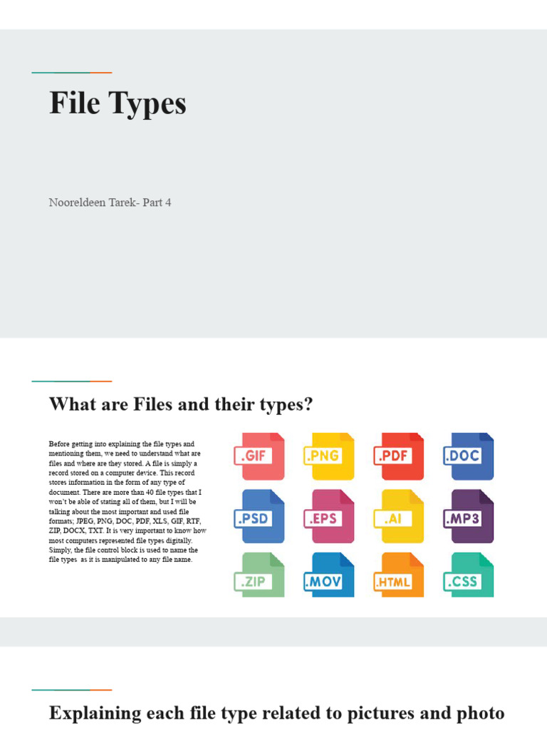 File Types | PDF | File Format | Data Compression