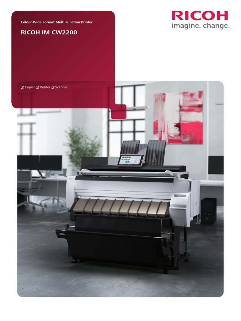RICOH IM CW2200 Brochure | PDF | Image Scanner | Printer (Computing)