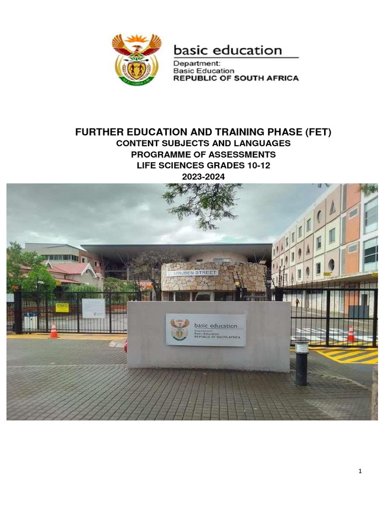 Life Sciences Assessment Guide 2023-2024 | PDF | Educational Assessment ...