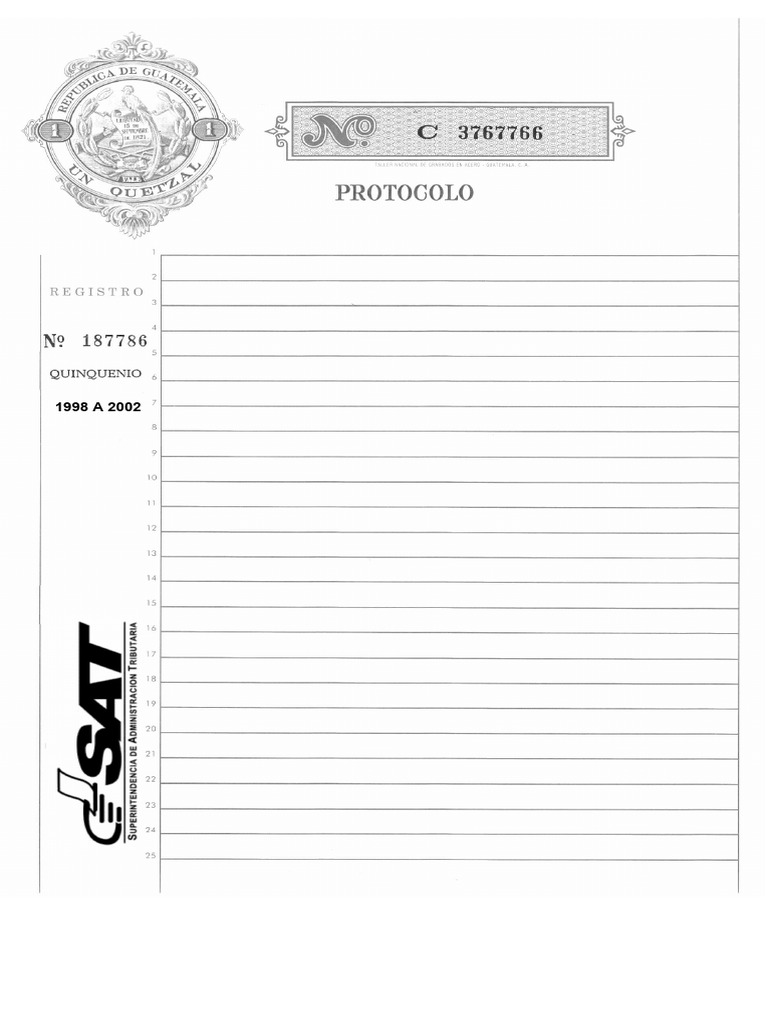 Hoja Protocolo EN BLANCO | PDF