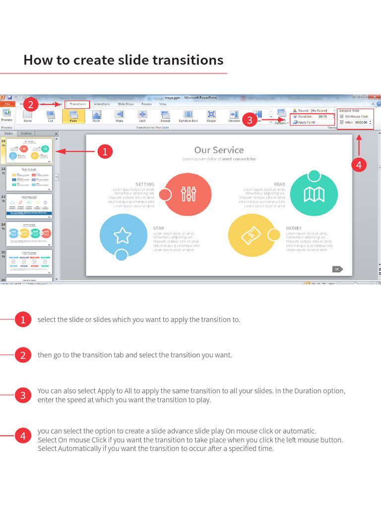 Guide Transitions & Animations | PDF