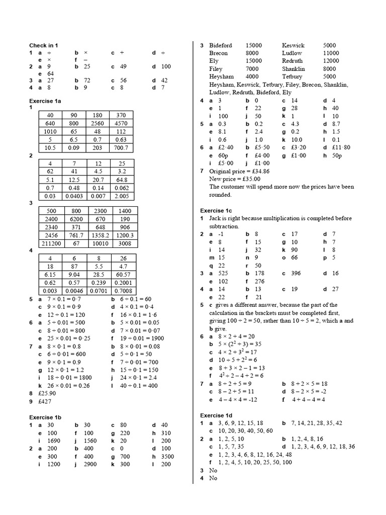 My Maths 3A Textbook Answers v3 | PDF | Abstract Algebra | Discrete ...