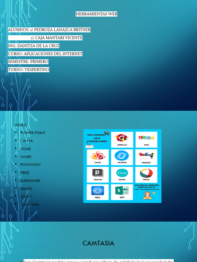 Reconociendo Las Herramientas Web | PDF | Microsoft PowerPoint | Informática