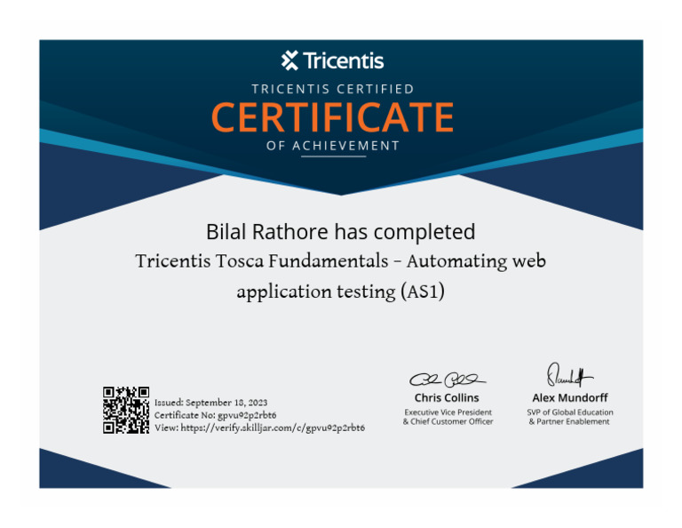 Tosca AS1 Certification Achieved | PDF | Computers