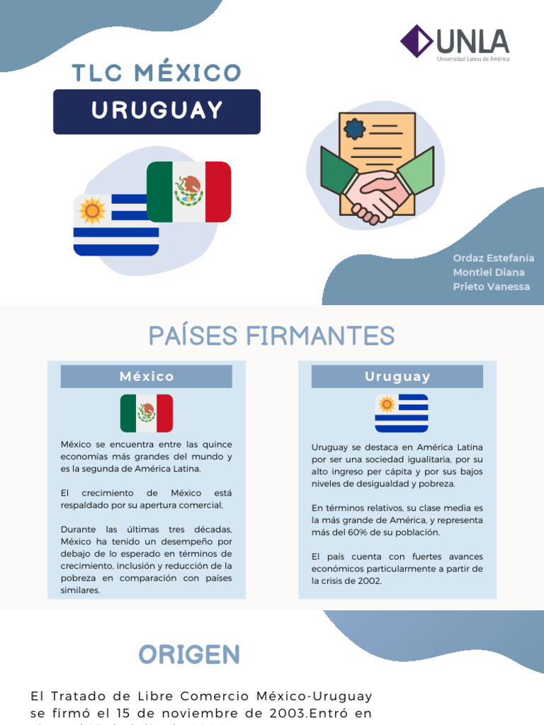 TLC México-Uruguay | PDF | Tratado de Libre Comercio Norteamericano | Economias