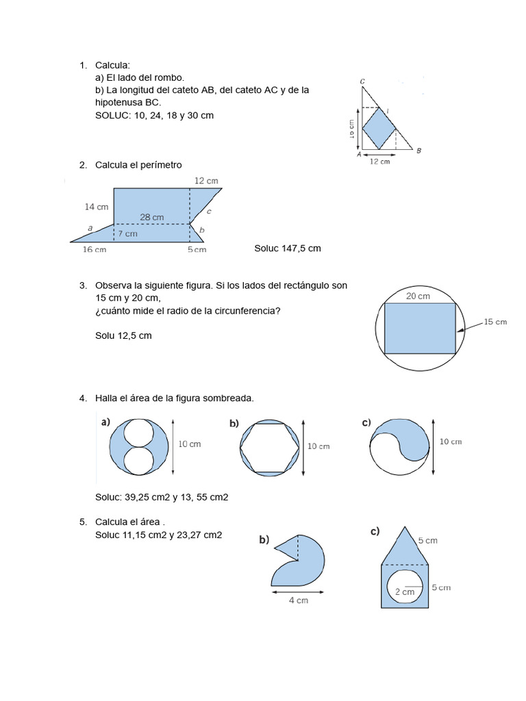 Problemas Áreas | PDF