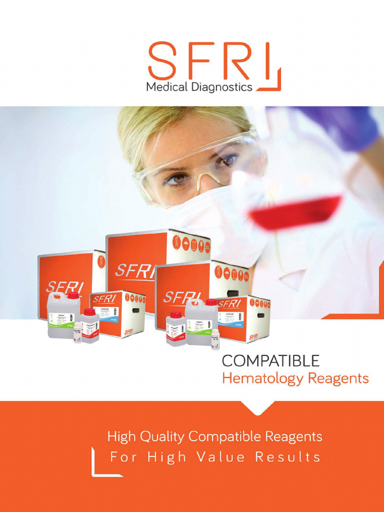 SFRI Hematology Reagents Overview | PDF | Iso 9000 | Quality Assurance