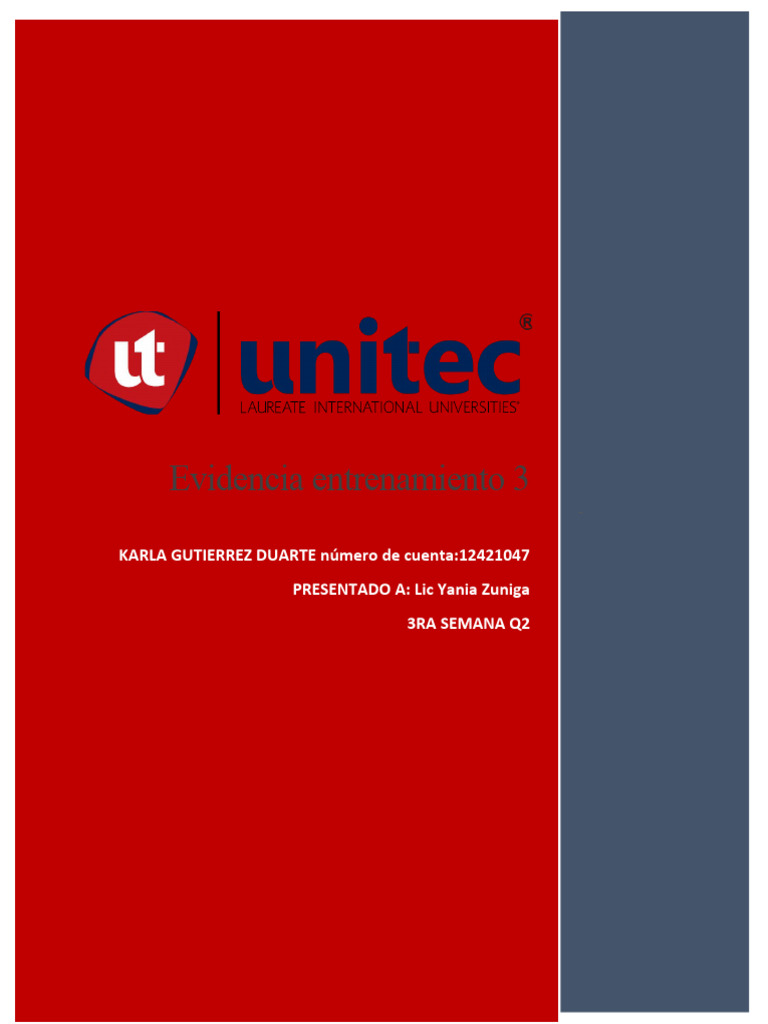 Portada Entrenamiento Unitec | PDF