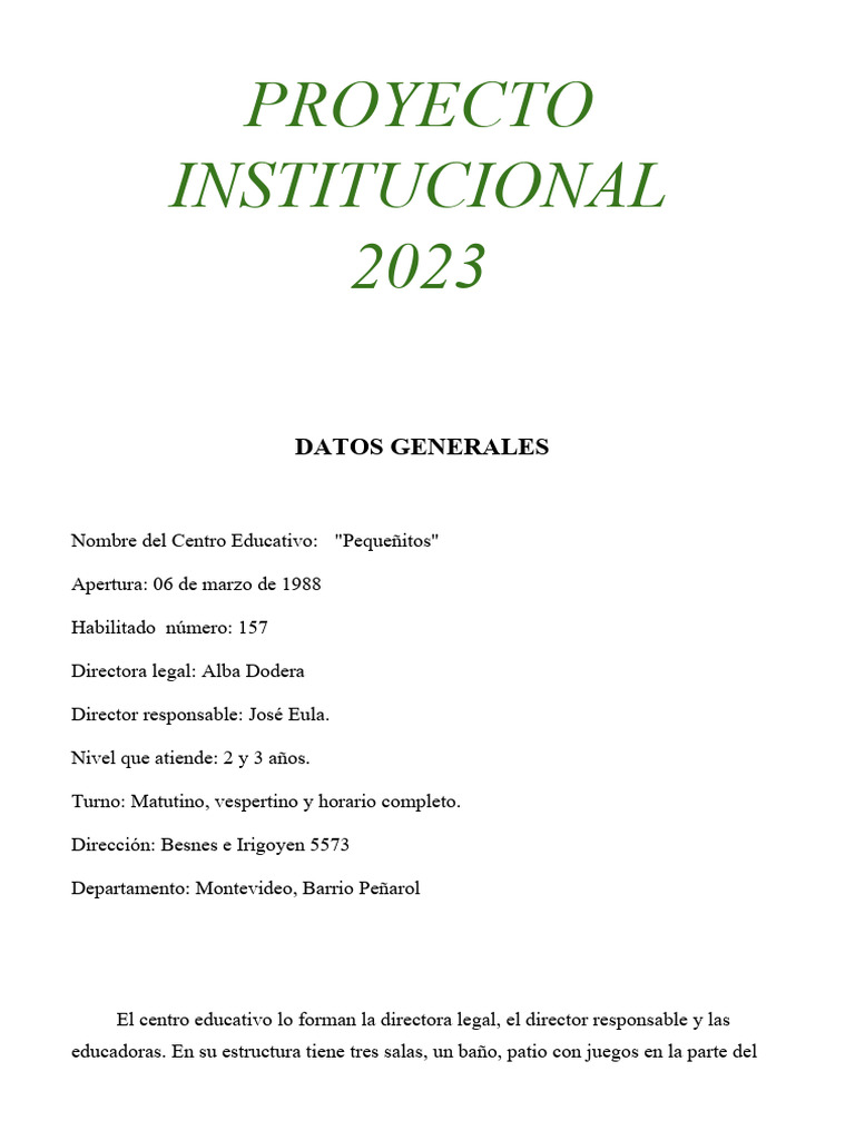 Proyecto Alba 2023 | PDF | Las emociones | Pensamiento