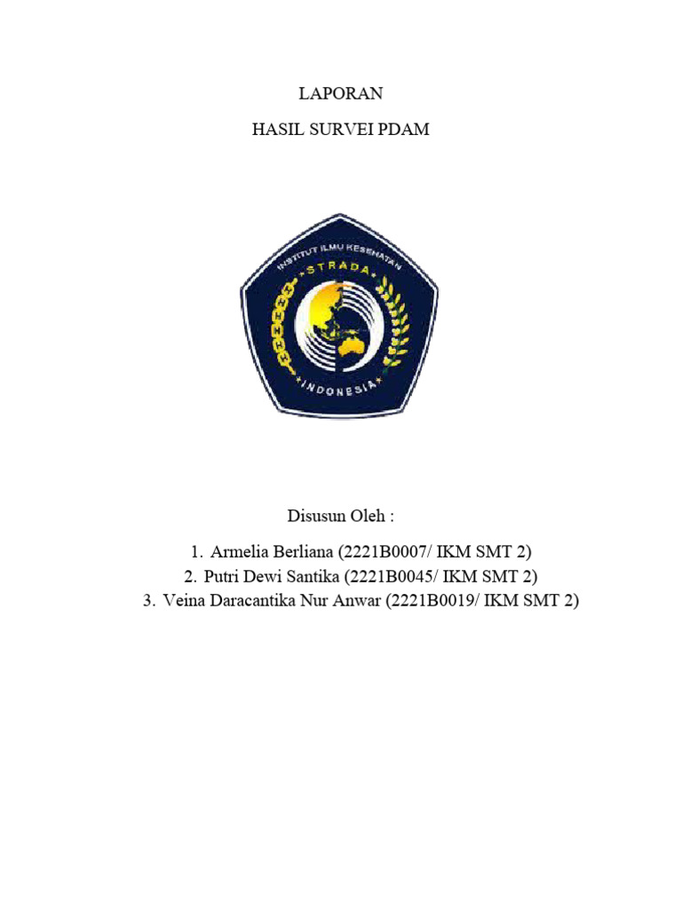 Laporan Hasil Survei Pdam | PDF