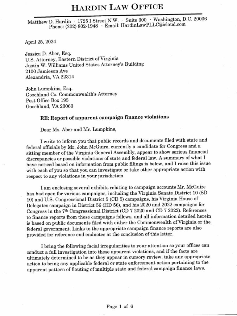 Ethics investigation request | PDF