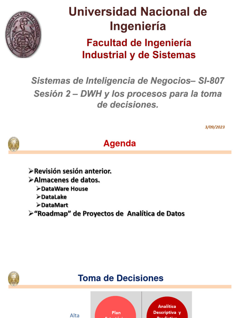 Sesión 2 - DWH y Procesos para La Toma de Decisiones | PDF | Almacén de datos | Recuperación de ...