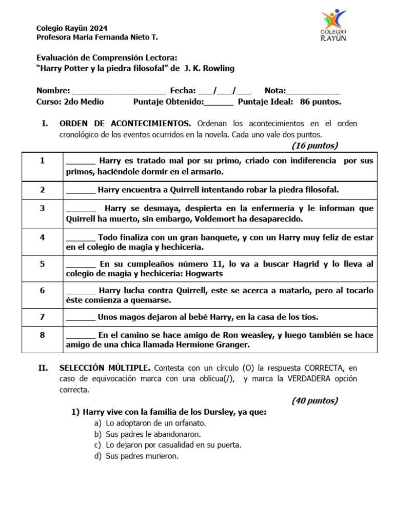 Harry Potter y La Piedra Filosofal | PDF | J. K. Rowling | Novelas de ...