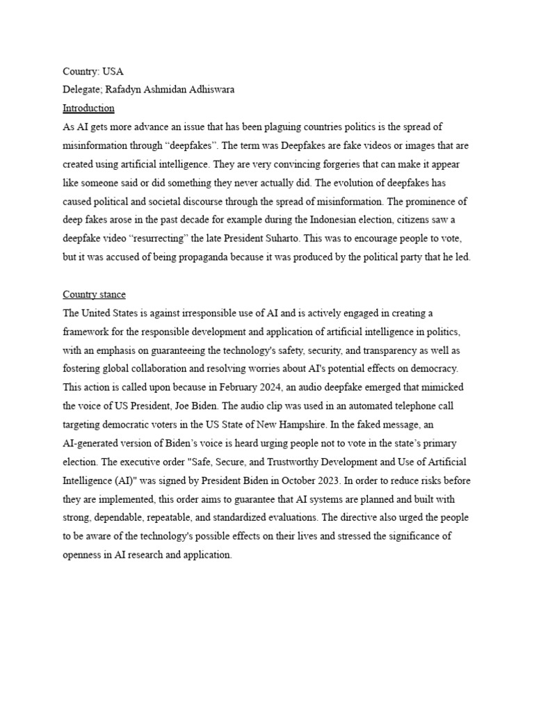 Epmun Usa Unsc | PDF | Artificial Intelligence | Intelligence (AI ...