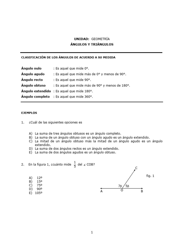 Ángulos y triángulos | PDF | Triángulo | Geometria clasica