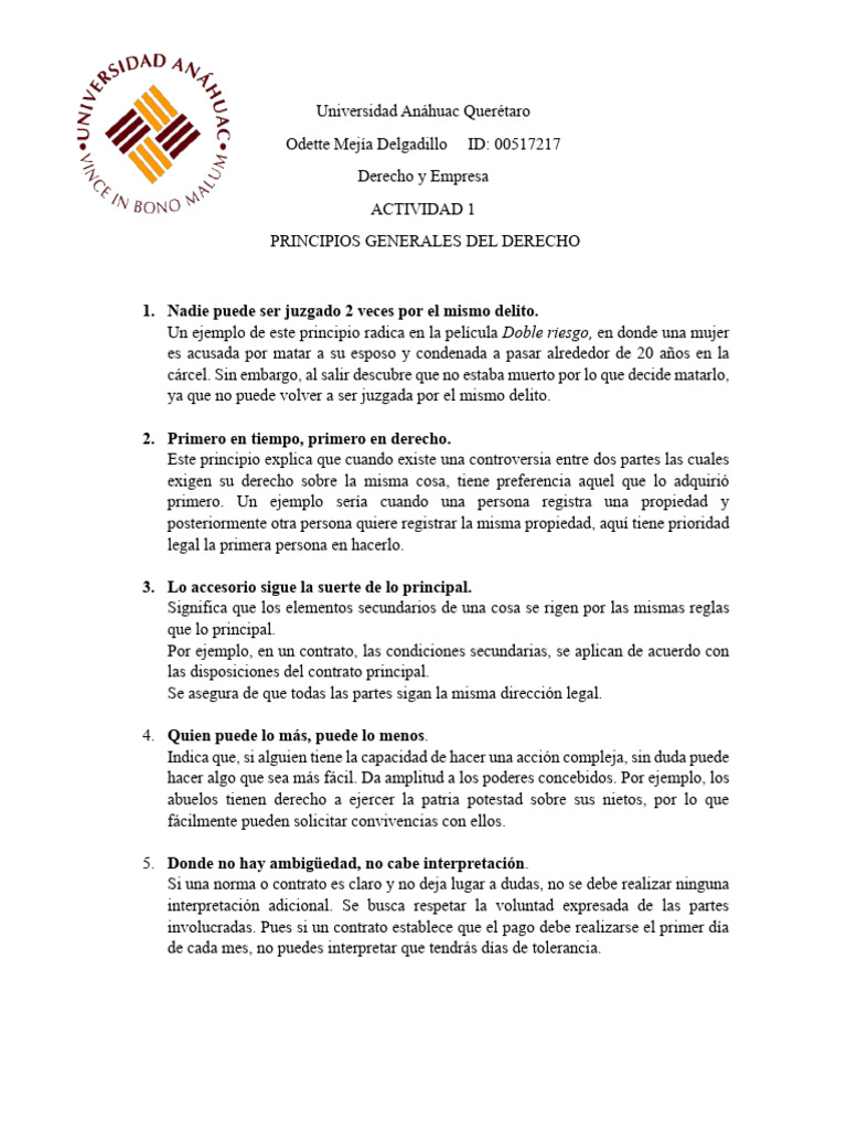 Principios Generales Del Derecho Pdf Ignorancia Justicia