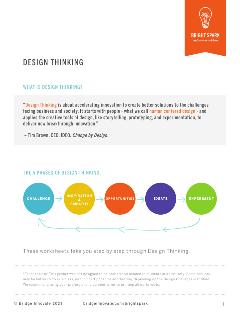 Template Worksheet Design Thinking | PDF | Design Thinking | Empathy