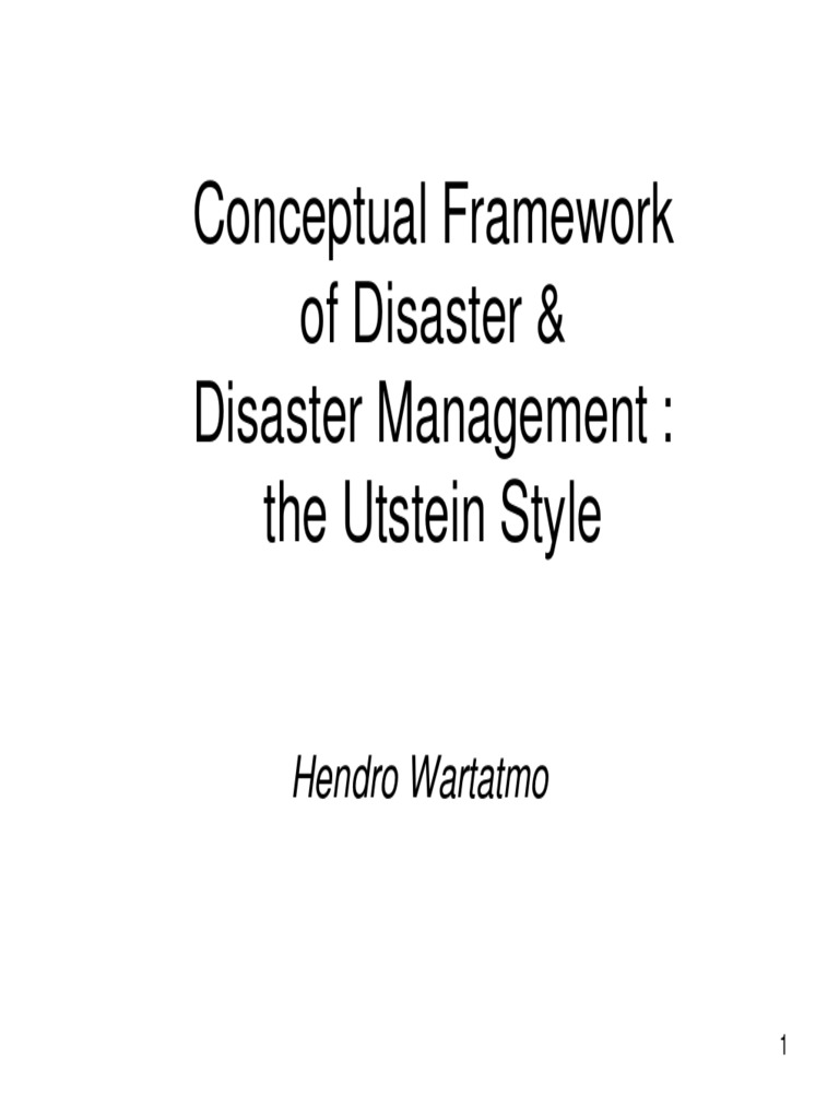 Conceptual-Framework-Disaster-Ulstein-Style | PDF | Hazards | Emergency Management