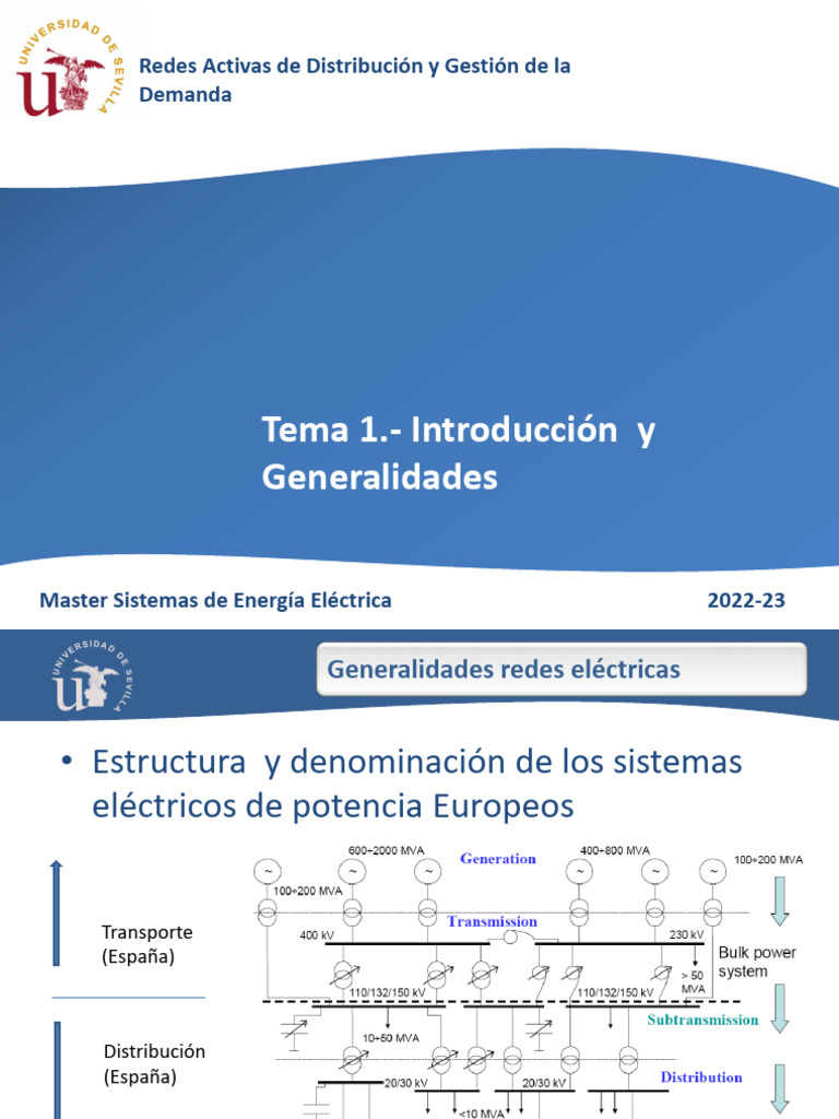 Tema 1 - Introduccion y Generalidades | PDF | Red eléctrica ... Tema 1 - Introduccion y Generalidades | PDF | Red eléctrica ...