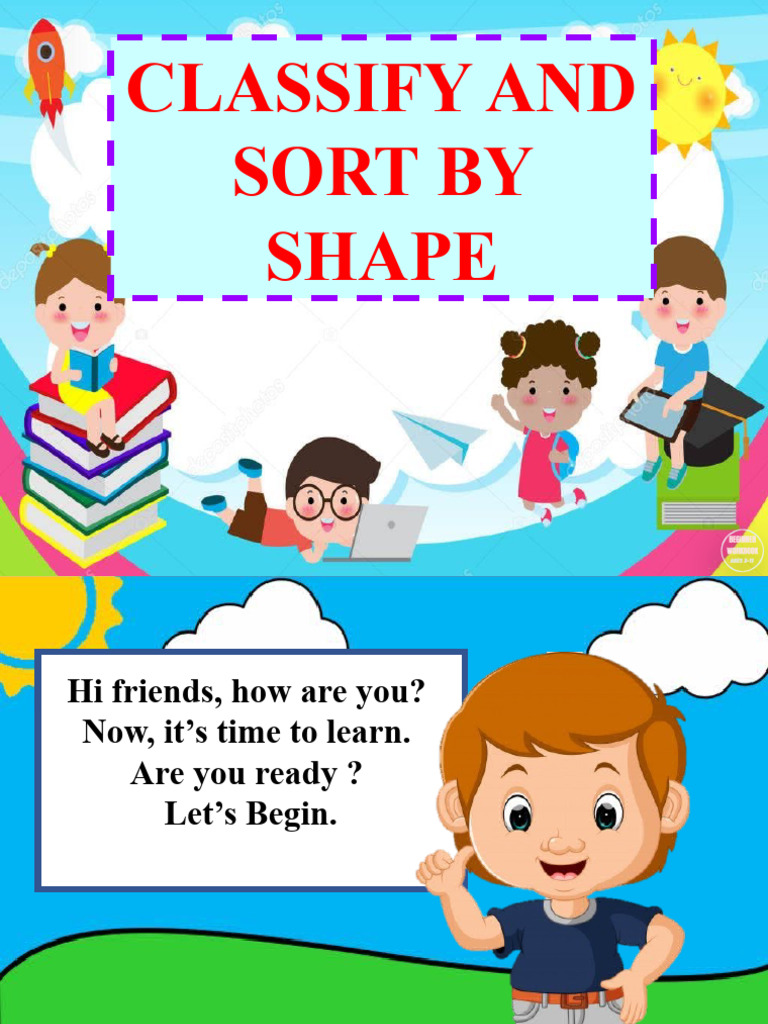 F.45.CLASSIFY AND SORT BY SHAPESpptx | PDF | Shape | Rectangle