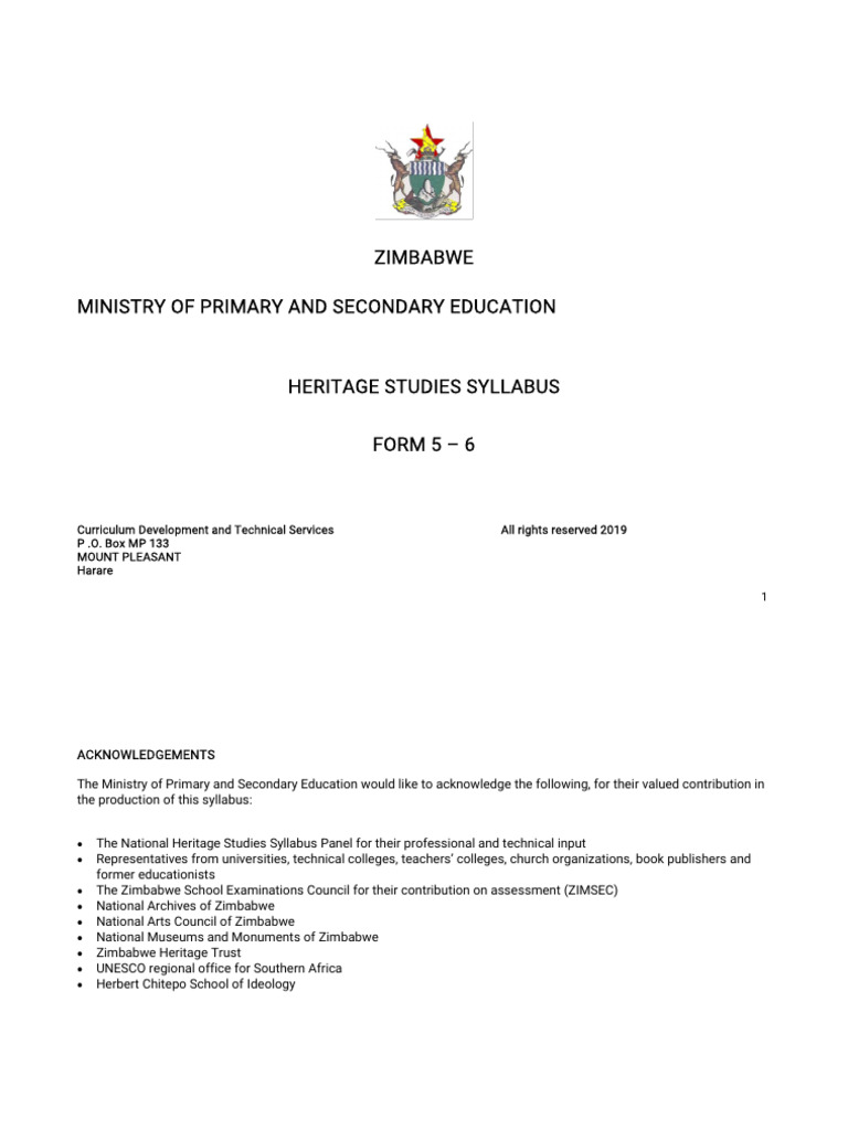 A Level Heritage Syllabus | PDF