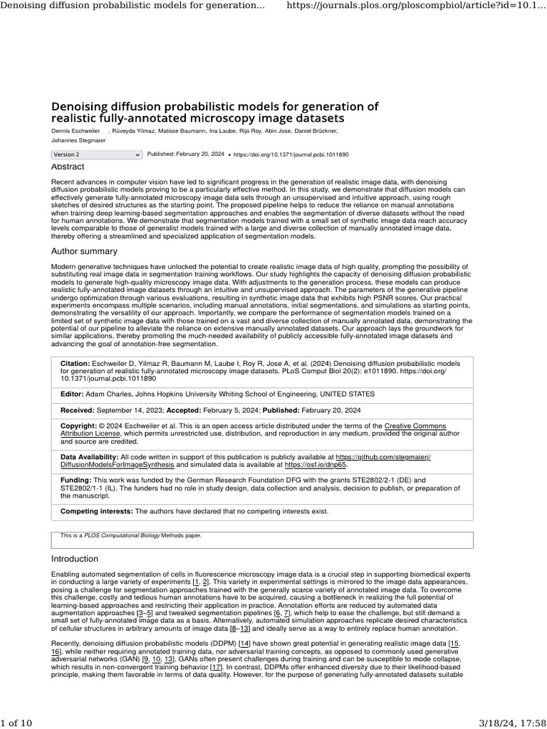 Denoising Diffusion Probabilistic Models For Generation of Realistic ...