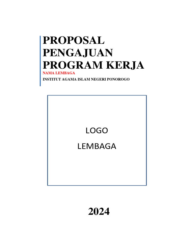 Contoh Proposal Proker Ukm-Ukk | PDF