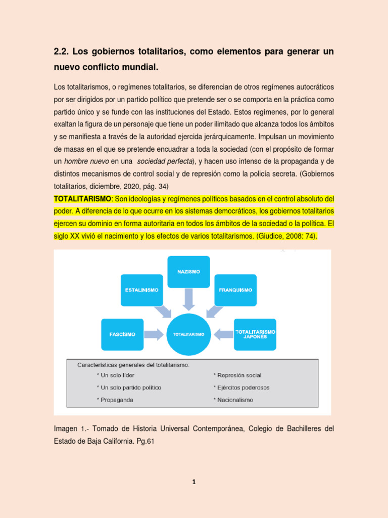 Anexo 7. Gobiernos Totalitarios | PDF | Totalitarismo | guerra civil ...