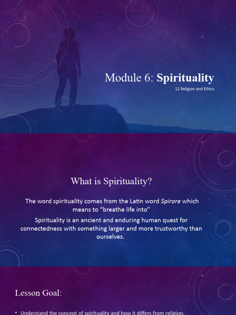 1 Introduction To Spirituality Swe | PDF | Spirituality | Rituals