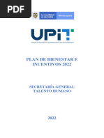 PLAN DE BIENESTAR SOCIAL E INCENTIVOS | PDF | Gestión del talento | Bienestar