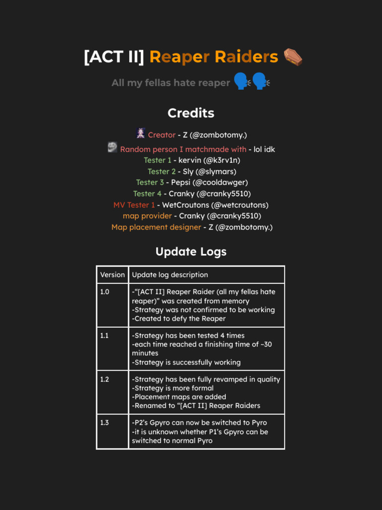 Reaper Raiders | PDF