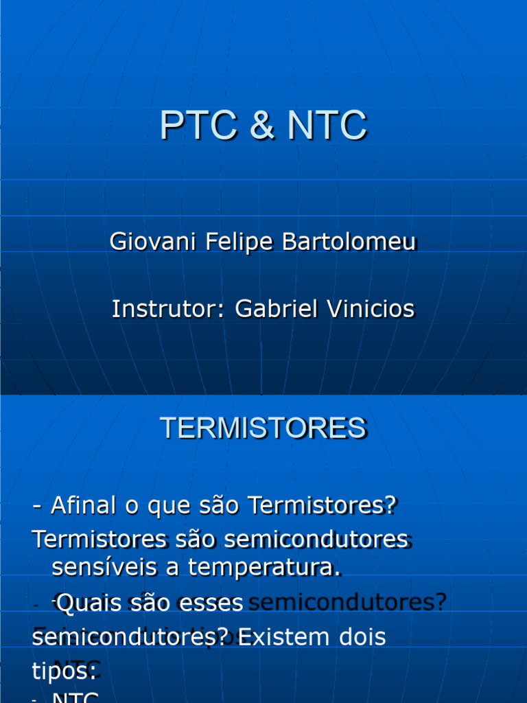 Termistores: NTC e PTC Explicados | PDF