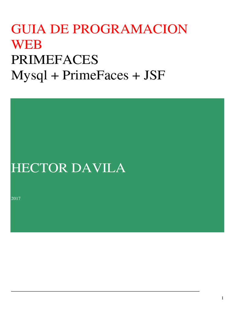 Guia Prog Web Primefaces Mysql 3 | PDF | Informática | Gestión de datos