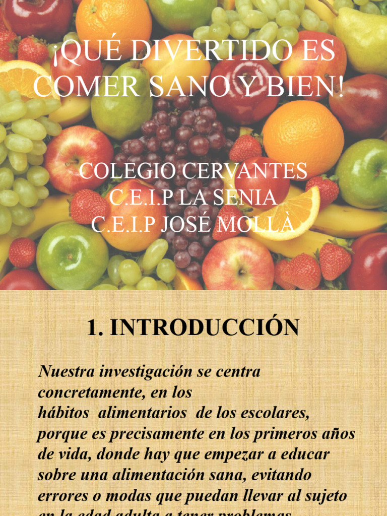 Que Divertido Es Comer Bien Y Sano Pdf Alimentos Dieta