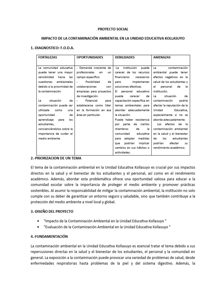 PROYECTO Contaminacion | PDF | Contaminación | La contaminación del agua