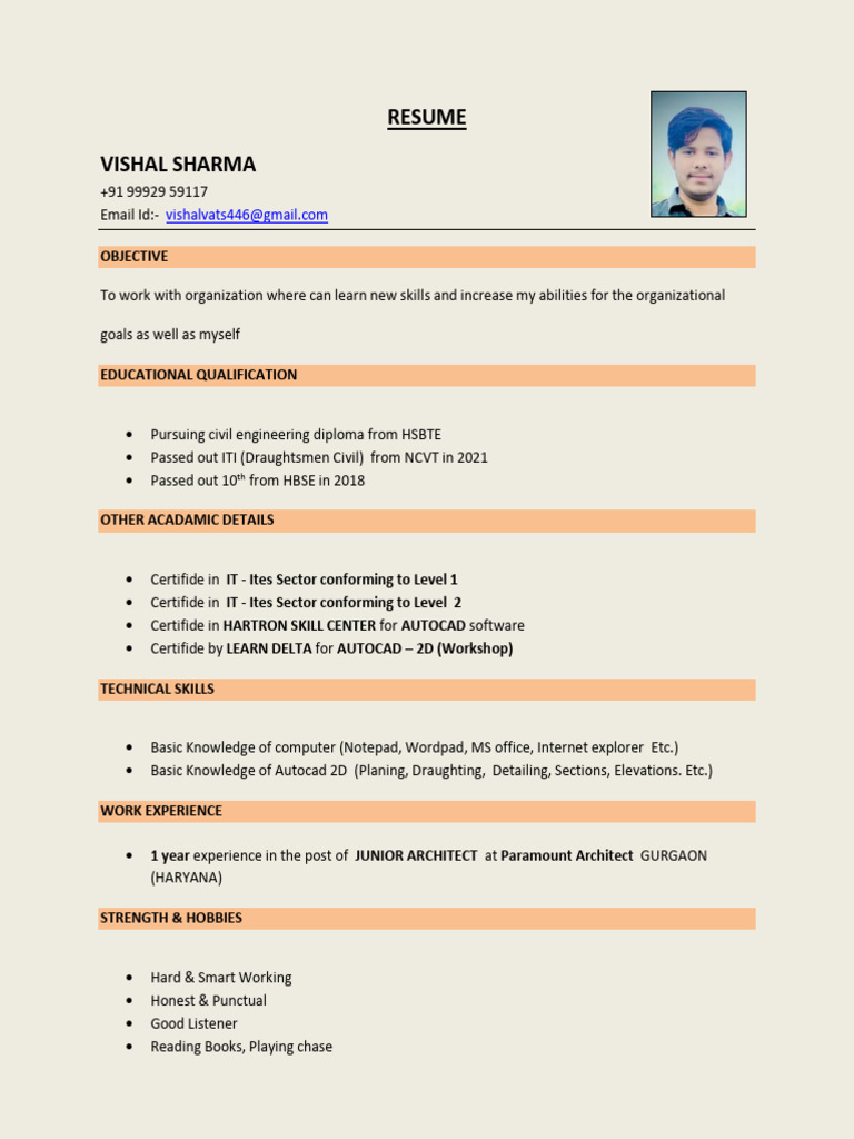 Resume Vishal | PDF