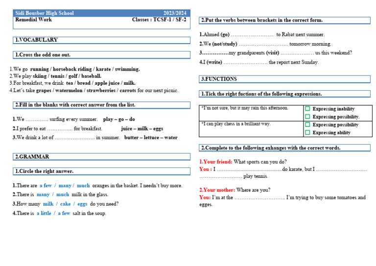 Remedial Work CC Unit 5 6 | PDF | Linguistics